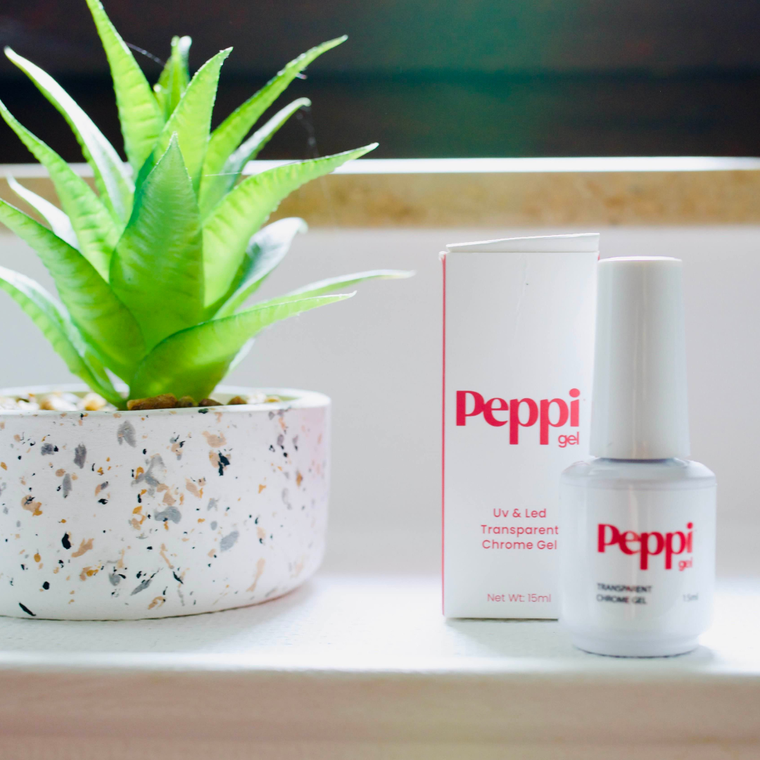 Transparent Chrome Gel | Dip Powder & Gel Nail Kits | PeppiGel.com ...